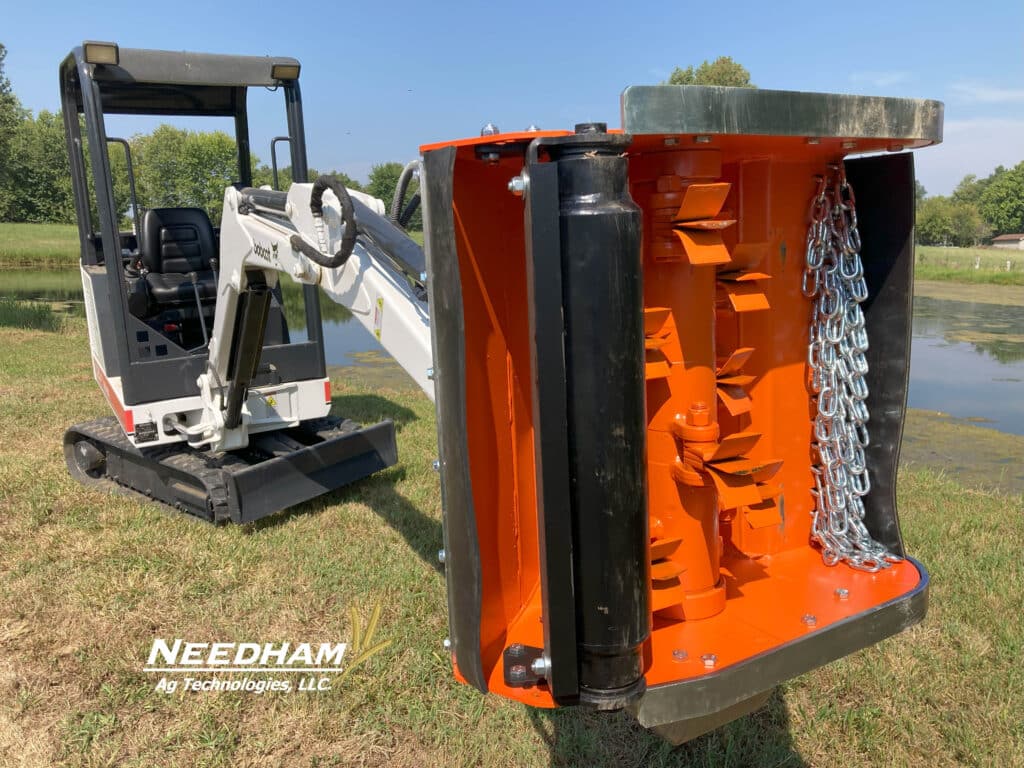 LIPA TLBE-D 60 25″ Wide Flail Mower (For a 3500-4000 lb Mini Excavator ...